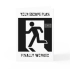 Your Escape Plan to Quit Your Job Card | Zazzle