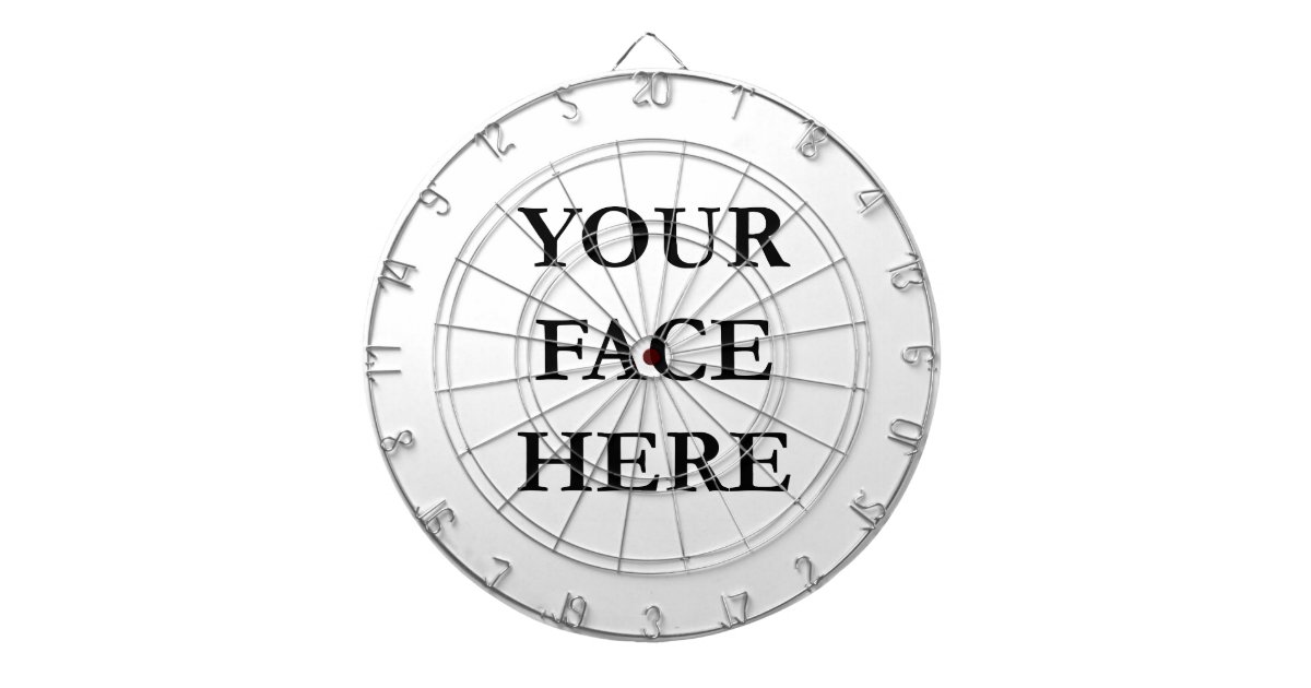 YOUR FACE custom photo Dart Board | Zazzle