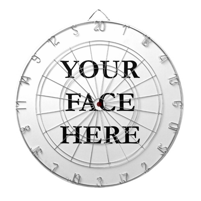 YOUR FACE custom photo Dart Board | Zazzle