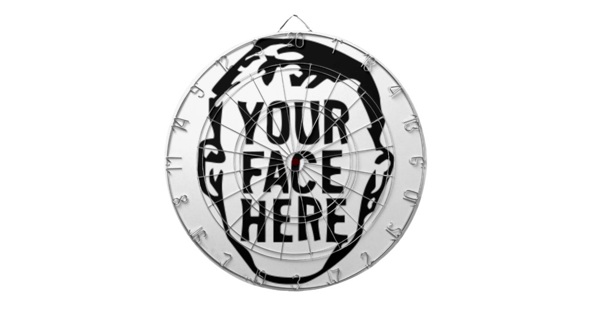 your-face-here dartboard | Zazzle