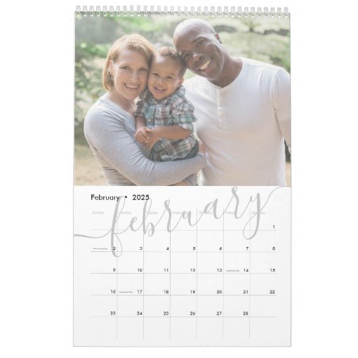 Your Family Photo Month By Month Personalized Calendar | Zazzle