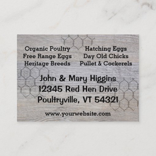 Your Farm Fresh Eggs Business Card | Zazzle