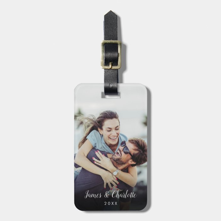 Your Favourite Couple Photo Luggage Tag | Zazzle.com