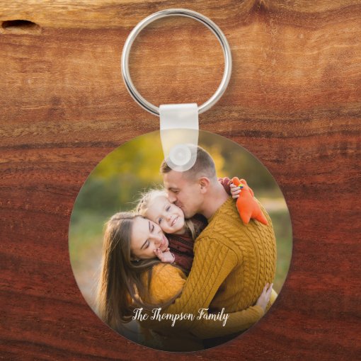 Your Favourite Family Photo Keychain | Zazzle