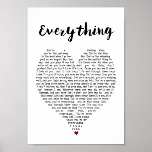 Song Lyrics Posters & Prints | Zazzle