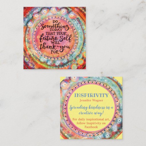 “Your Future Self Will Thank You” Kindness Cards | Zazzle