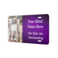 YOUR GOAT PHOTO and HERD NAME License Plate | Zazzle