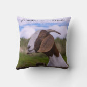 Your Goat Photo Sympathy You Had Me at Meh Throw Pillow | Zazzle