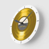 Your Gold Record Vinyl Music Disk Clock | Zazzle