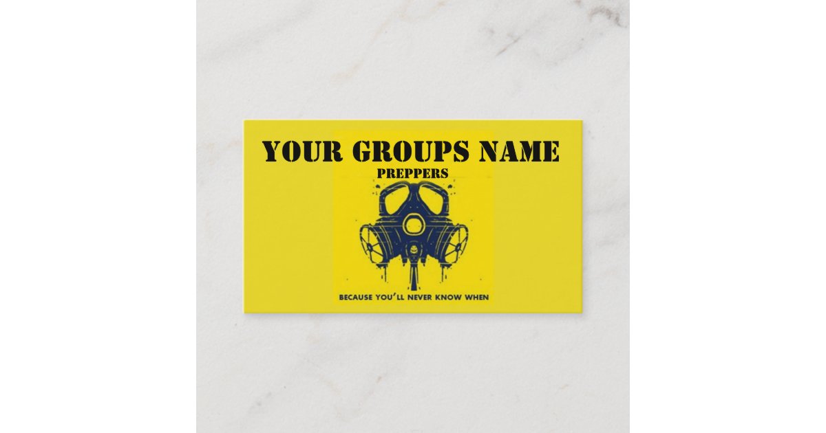 YOUR GROUPS NAME BUSINESS CARD | Zazzle