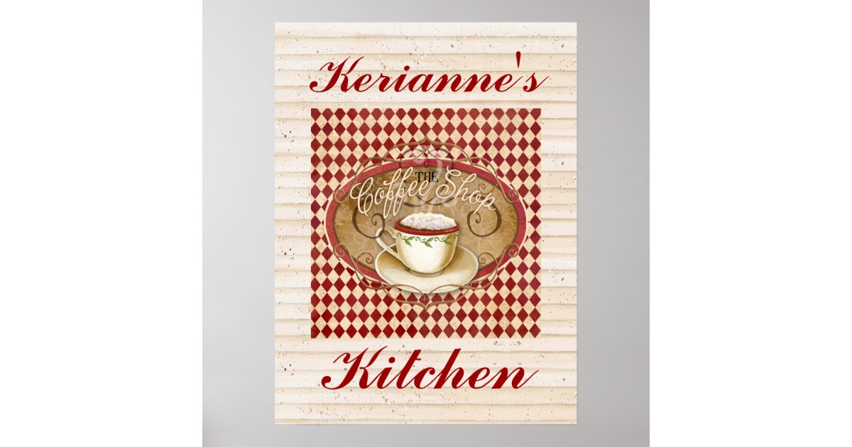 Your Kitchen - House Sign Poster - SRF | Zazzle