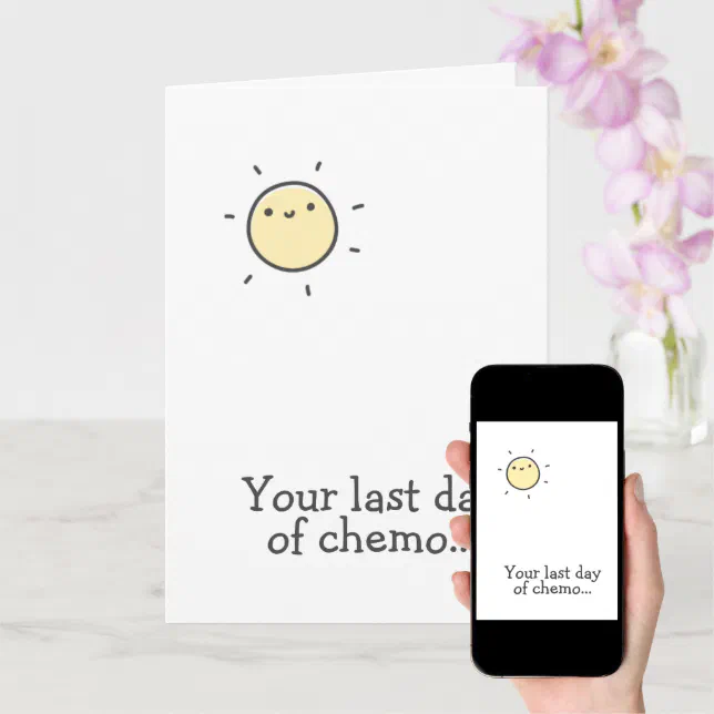 Your last day of chemo... Hang in there! Card | Zazzle