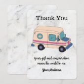 your Letter Carrier Mailman Postal Mail Carrier Thank You Card | Zazzle