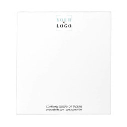 Your Logo and Custom Text Branded Notepad | Zazzle