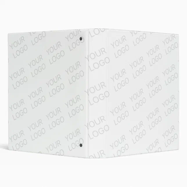 Your Logo Automatically Lightened & Repeating 3 Ring Binder | Zazzle