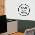 Your Logo Business Company Feature Wall Decal | Zazzle