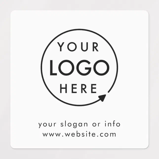 Your Logo | Business Corporate Modern Minimalist Labels | Zazzle