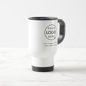 Your Logo | Business Corporate Modern Professional Travel Mug | Zazzle