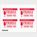 Your Logo Business | Package Handling Symbol Red Rectangular Sticker ...