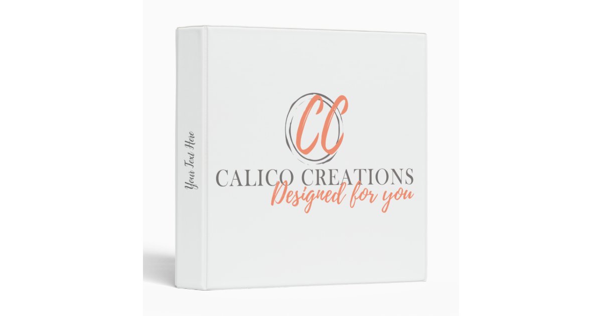 Your Logo Business Template Custom Personalized 3 Ring Binder | Zazzle