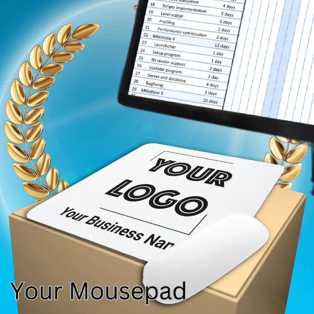 Your Logo Custom Business Marketing Mouse Pad | Zazzle