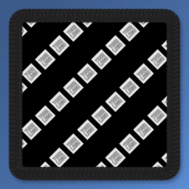 Your Logo, Design or Photo Tiled Diagonally Patch | Zazzle