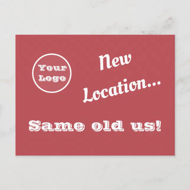 Your Logo Direct Mail New Location Advertising Postcard | Zazzle