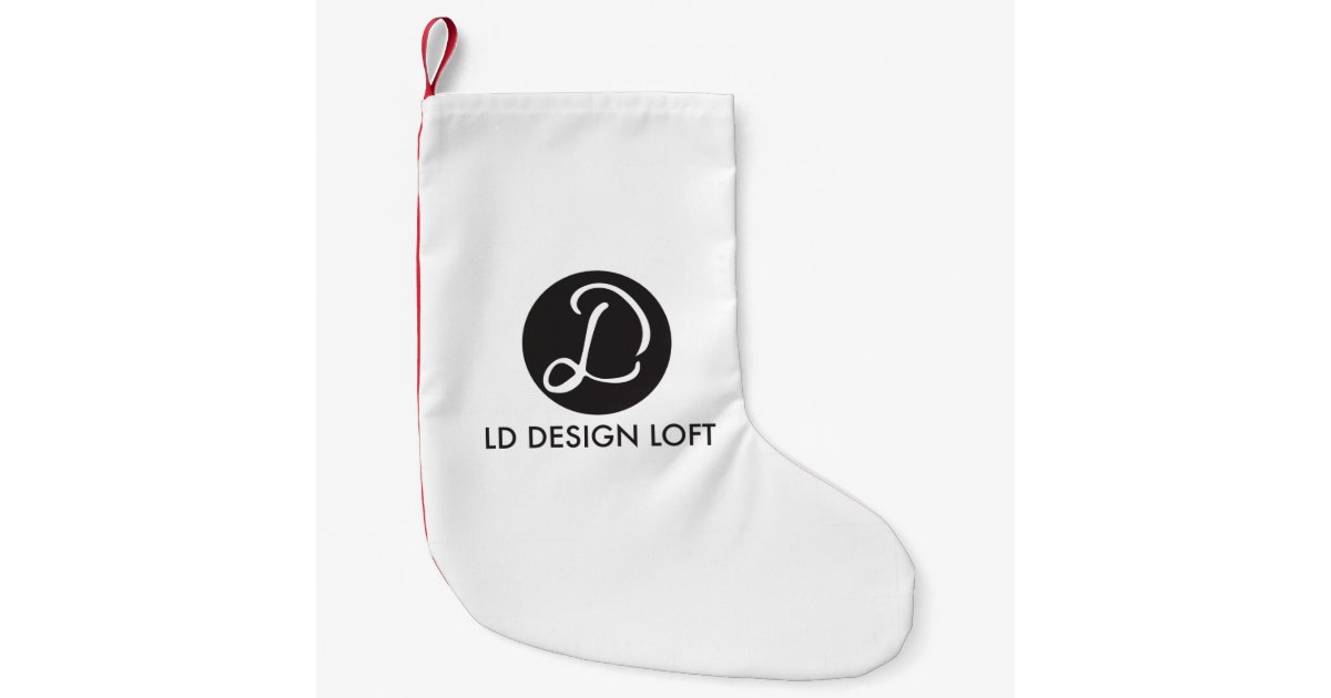 Your logo here Company logo Christmas Small Christmas Stocking | Zazzle