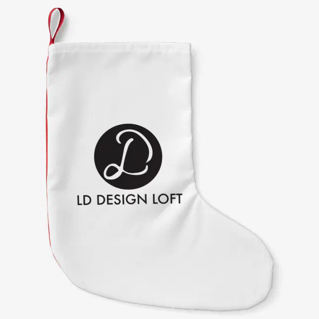 Your logo here Company logo Christmas Small Christmas Stocking | Zazzle