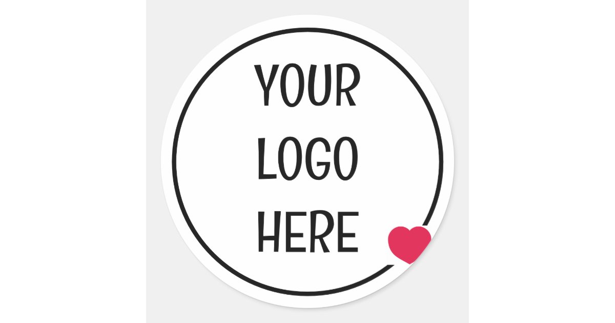 Your Logo Here Sticker | Zazzle