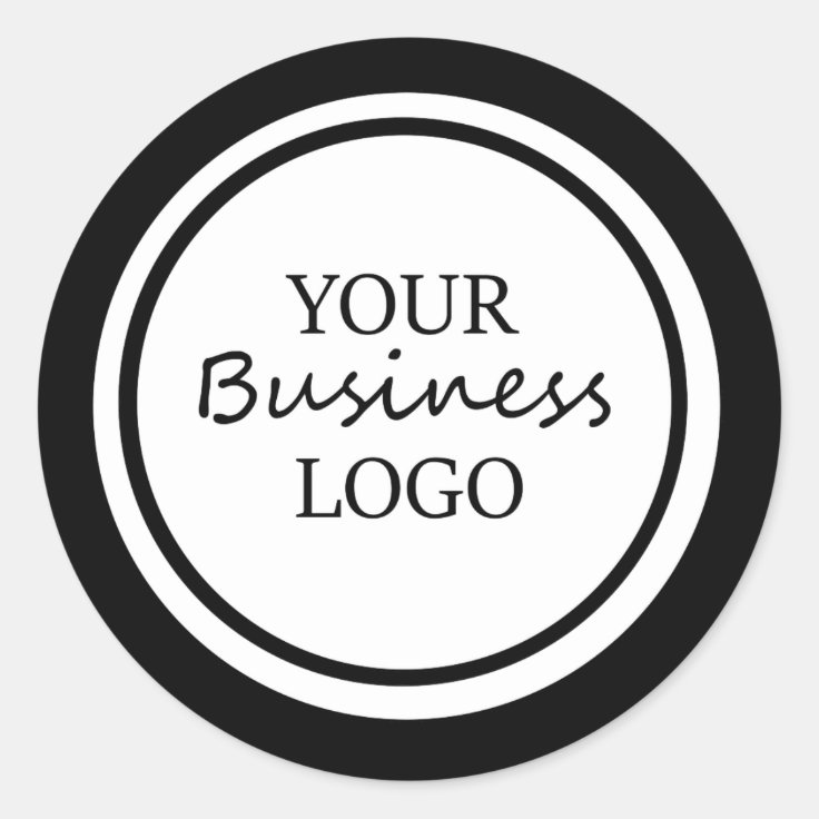 Your Logo Image Round Sticker | Zazzle