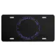 Your Logo & Modern Blue & Purple Ombre Gradient License Plate | Zazzle