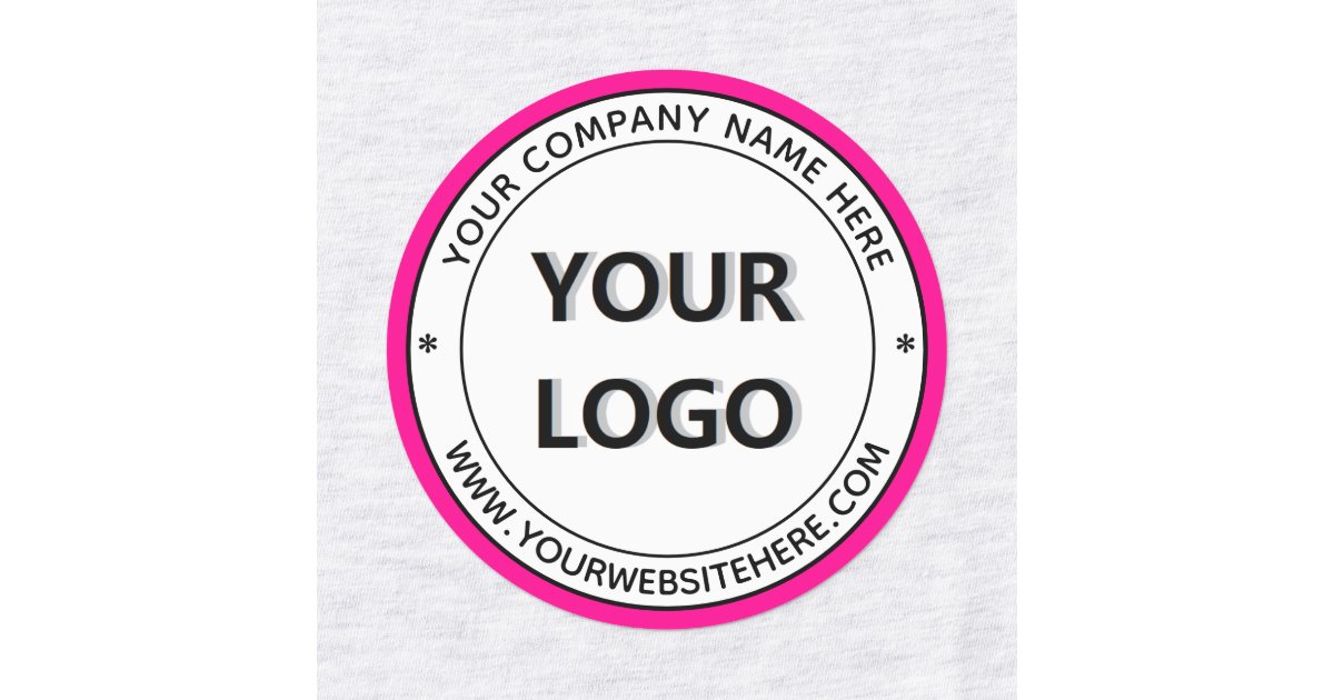 Your Logo Name Website Promotional Stamp Labels | Zazzle