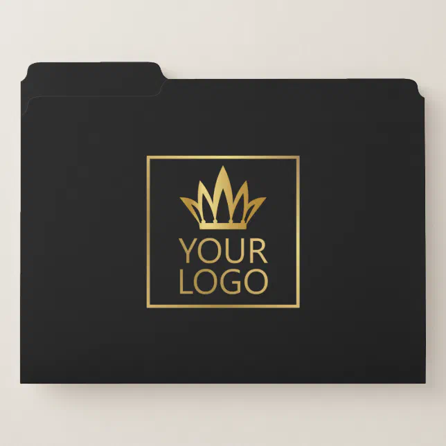 Your Logo on Any Color Background File Folder | Zazzle