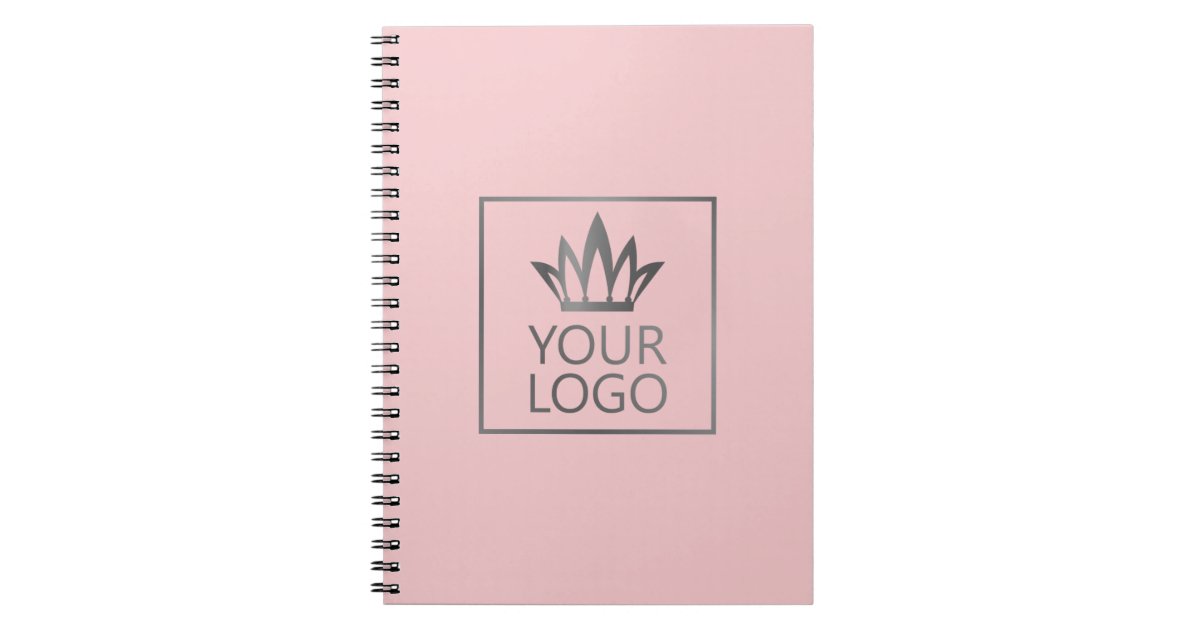 Your Logo on Any Color Background Notebook | Zazzle