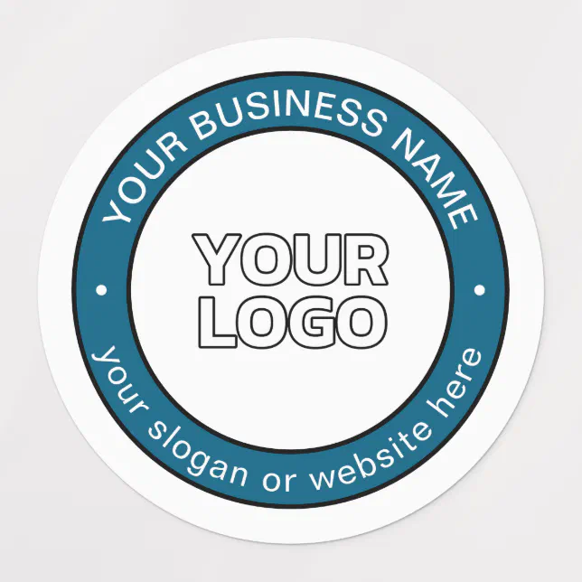 Your Logo or Design & Customizable Circular Text Labels | Zazzle