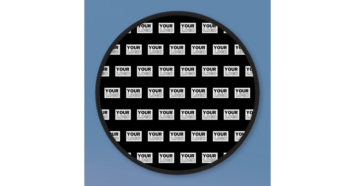 Your Logo or Design | Editable Color Background Patch | Zazzle