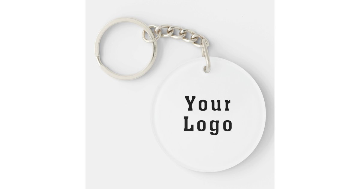 Your Logo or Photo Keychain. Add Text, too Keychain | Zazzle.com