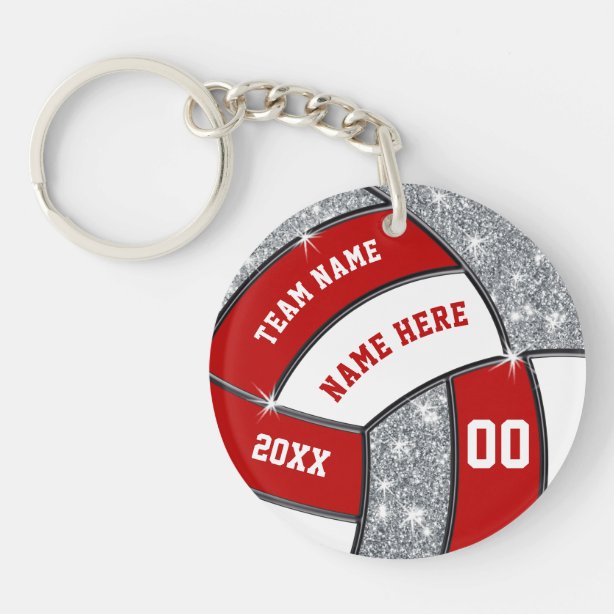 Volleyball Keychains - No Minimum Quantity | Zazzle