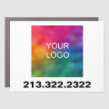 Your Logo Phone Number Modern Template Custom Car Magnet | Zazzle