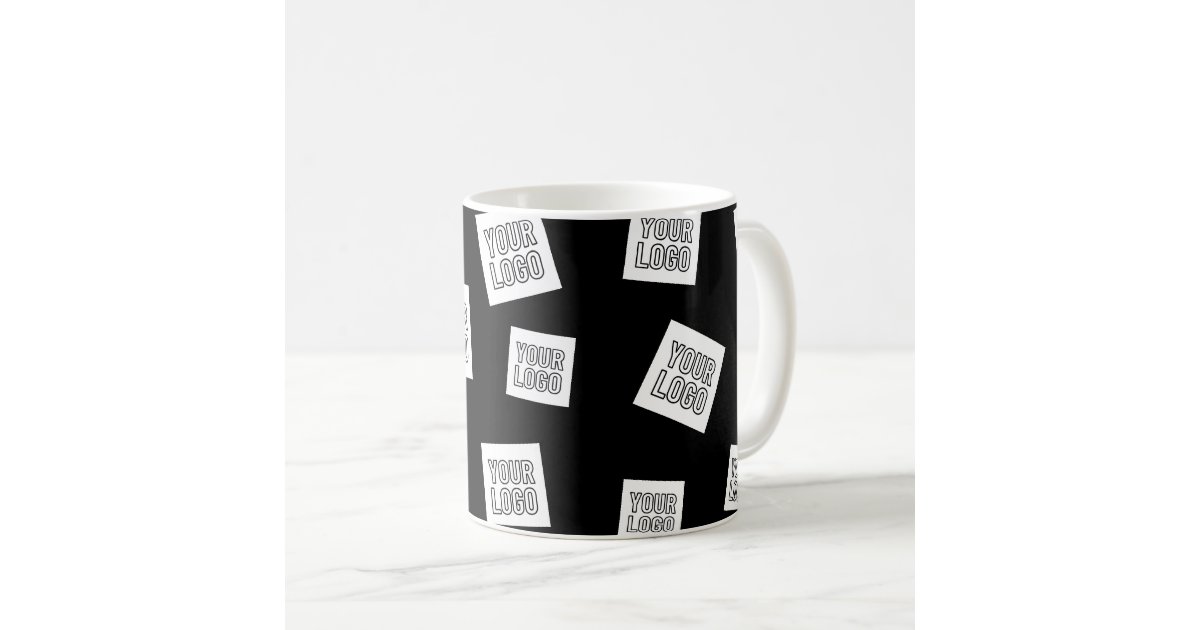 Your Logo, Photo or other Image | Random Placement Coffee Mug | Zazzle