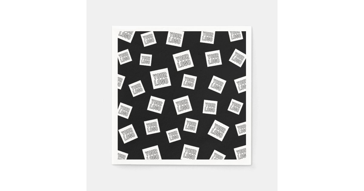 Your Logo, Photo or other Image | Random Placement Napkins | Zazzle