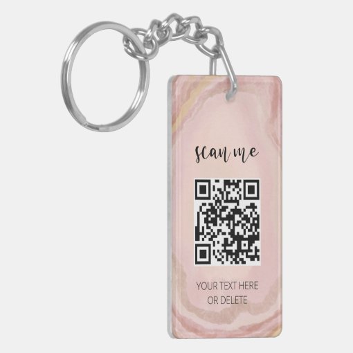 Your Logo QR Code Business Professional Marketing Keychain | Zazzle