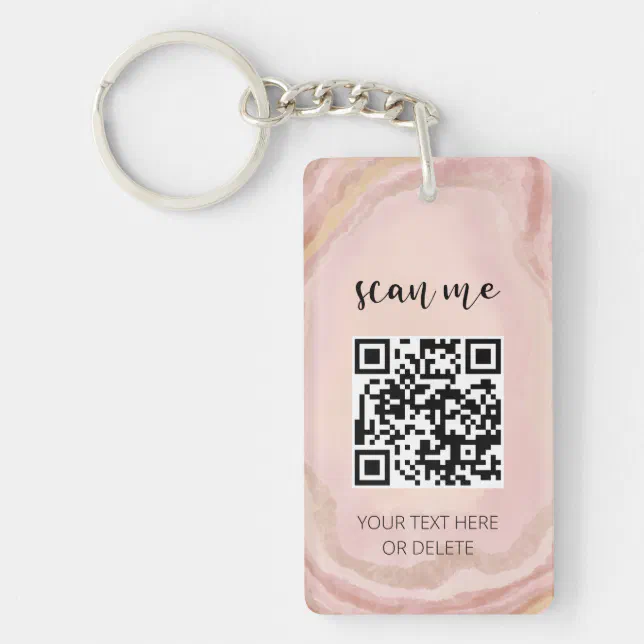 Your Logo QR Code Business Professional Marketing Keychain | Zazzle