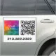 Your Logo QR Code Phone Number Modern Template Car Magnet | Zazzle
