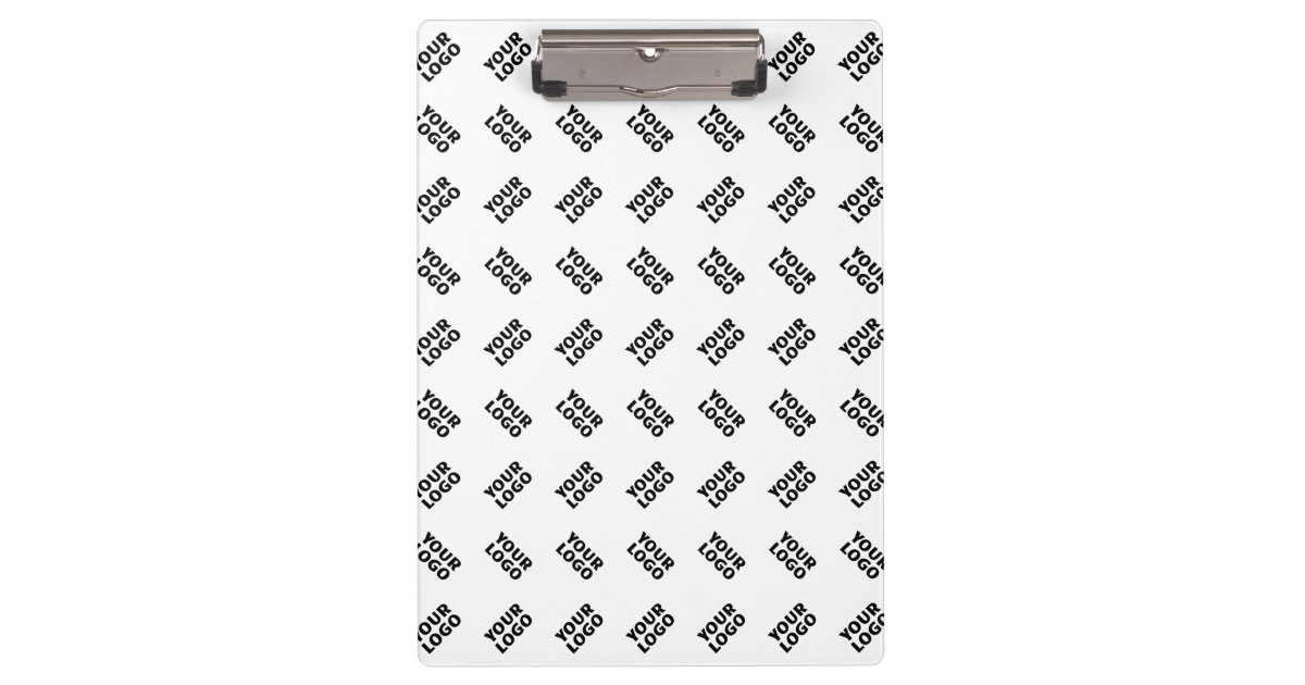 Your Logo | Simple Alternating Repeating Pattern Clipboard | Zazzle