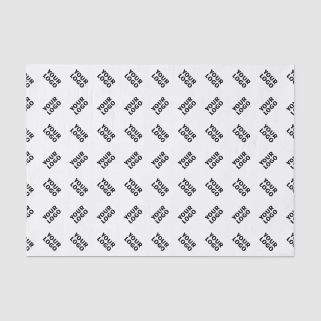Your Logo | Simple Alternating Repeating Pattern Tissue Paper | Zazzle