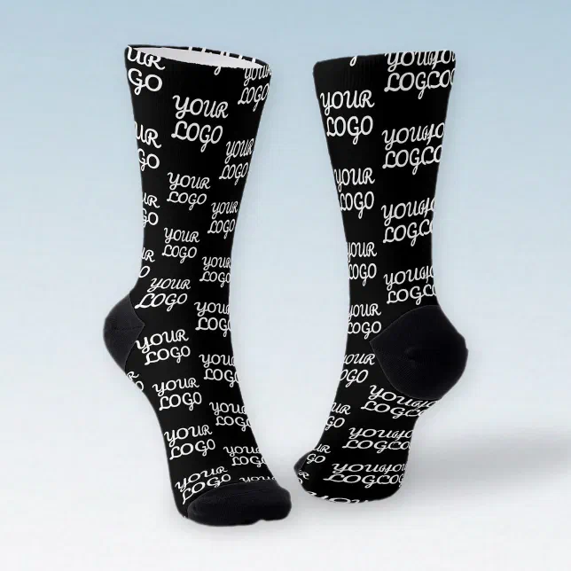 Your Logo | Simple Repeating Logo Pattern Socks | Zazzle