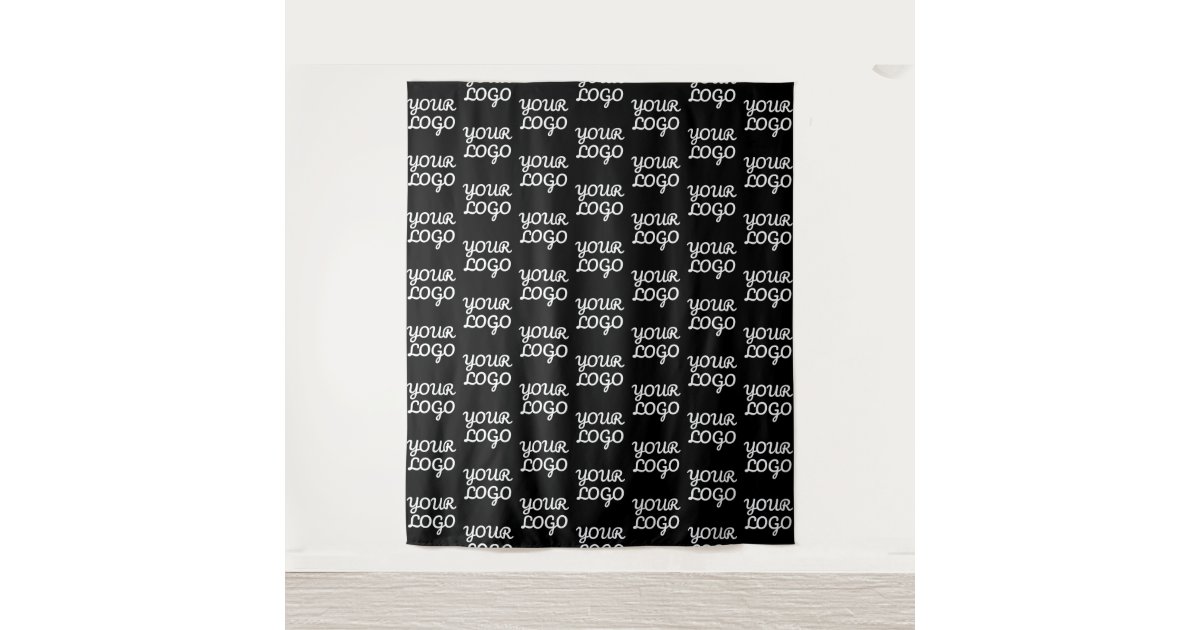 Your Logo | Simple Repeating Logo Pattern Tapestry | Zazzle