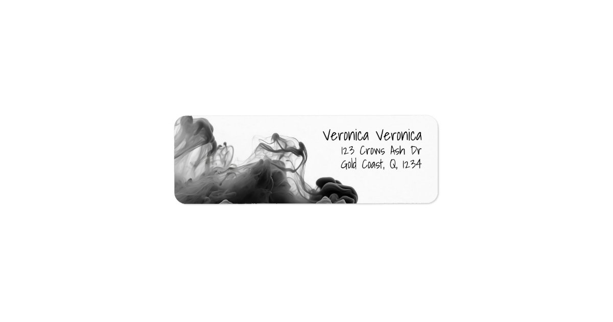 Your Logo Smokey Gothic Address Label | Zazzle